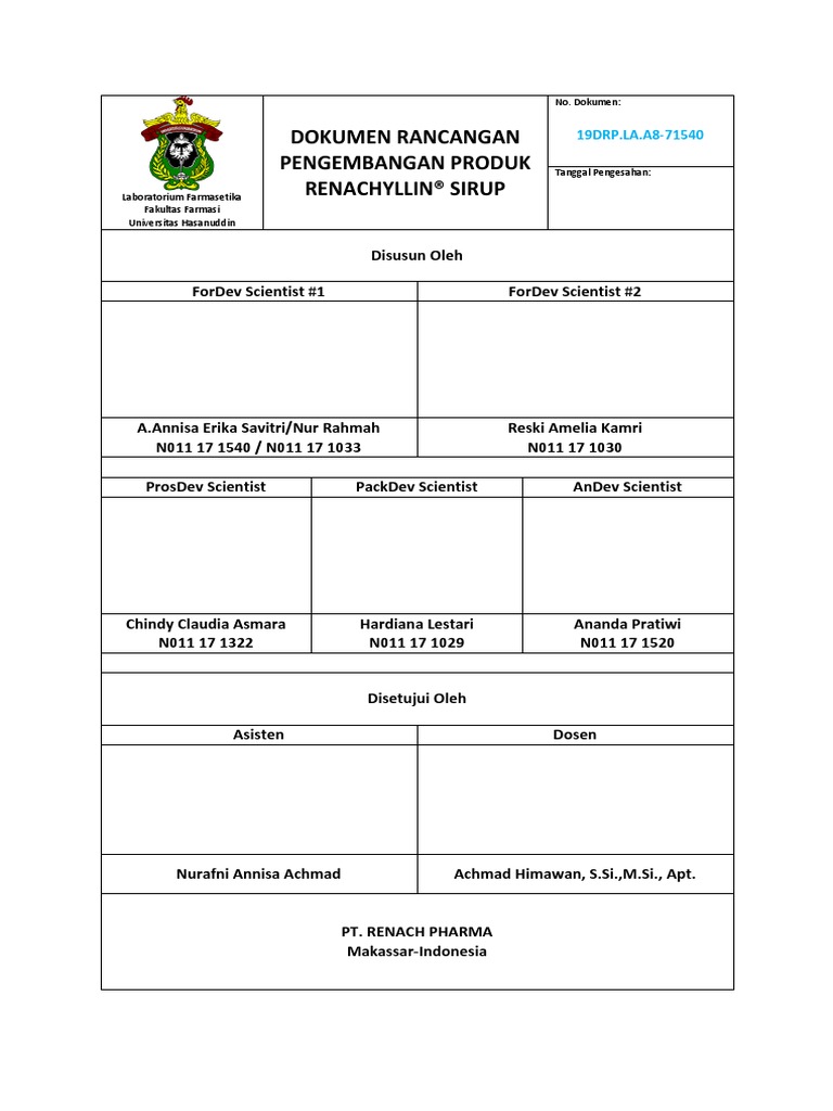 DRP Sirup Teofilin 8 | PDF