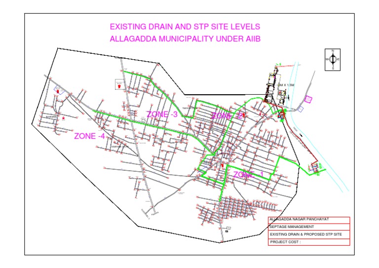 Allagadda Town Map With 5 MLD STP | PDF