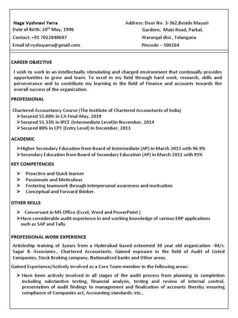 Shashi Resume 1 | PDF | Audit | Regulatory Compliance