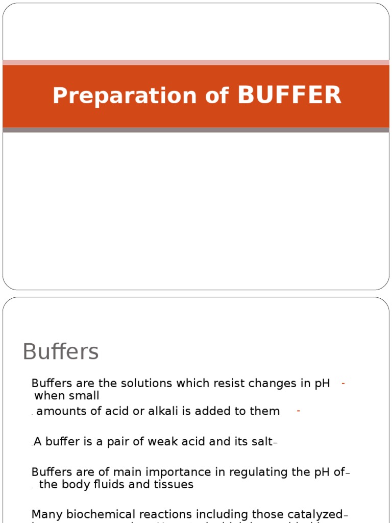 Buffer 0 | PDF | Buffer Solution | Titration