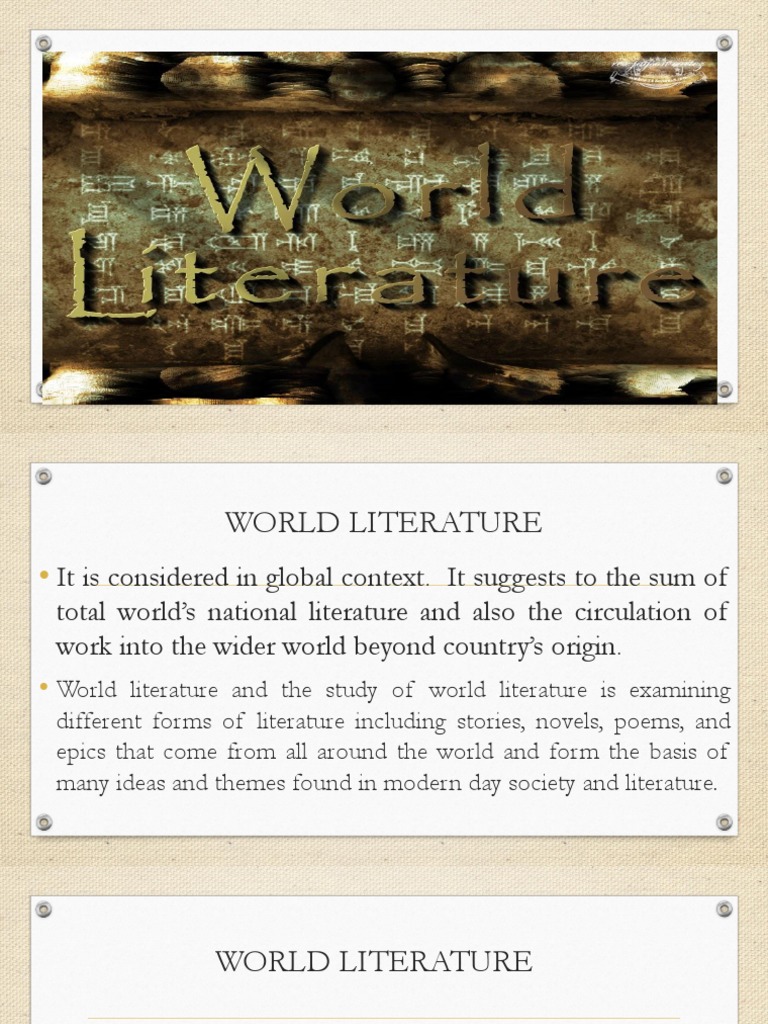 World Literature | PDF | Grammatical Gender | Anglo Saxons