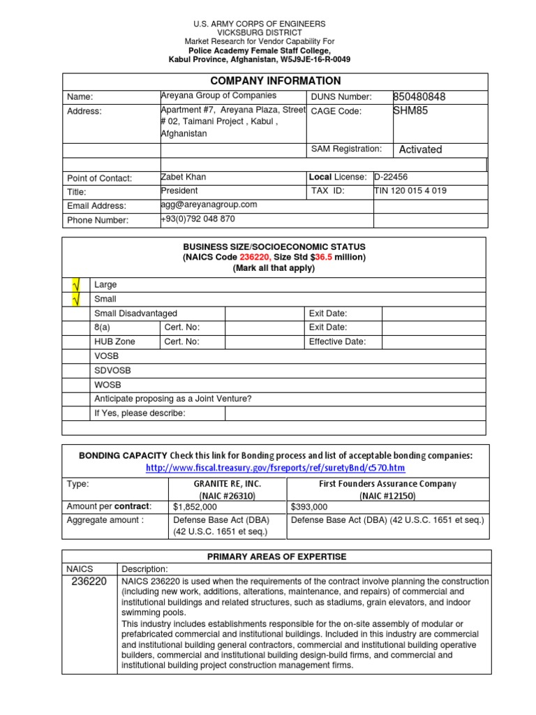 AGCC Sources Sought Company Capability For Solicitation W5J9JE-16-R ...