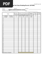 Phil IRI Individual Summary Record | PDF