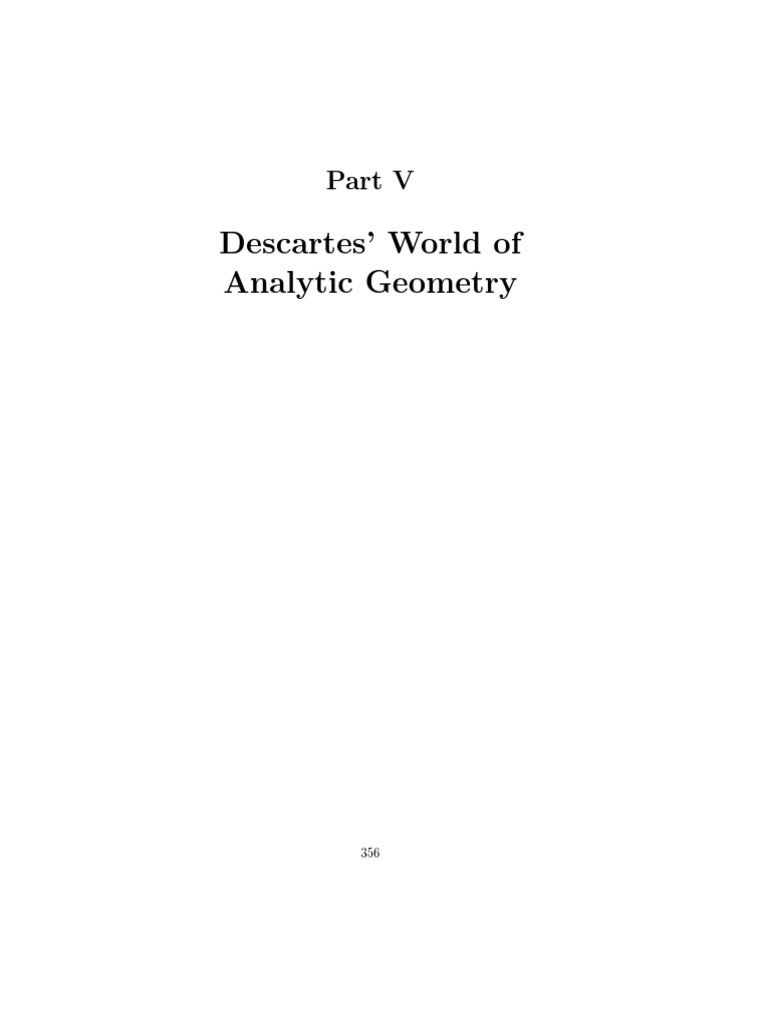 Analytic Geometri | PDF | Vector Space | René Descartes