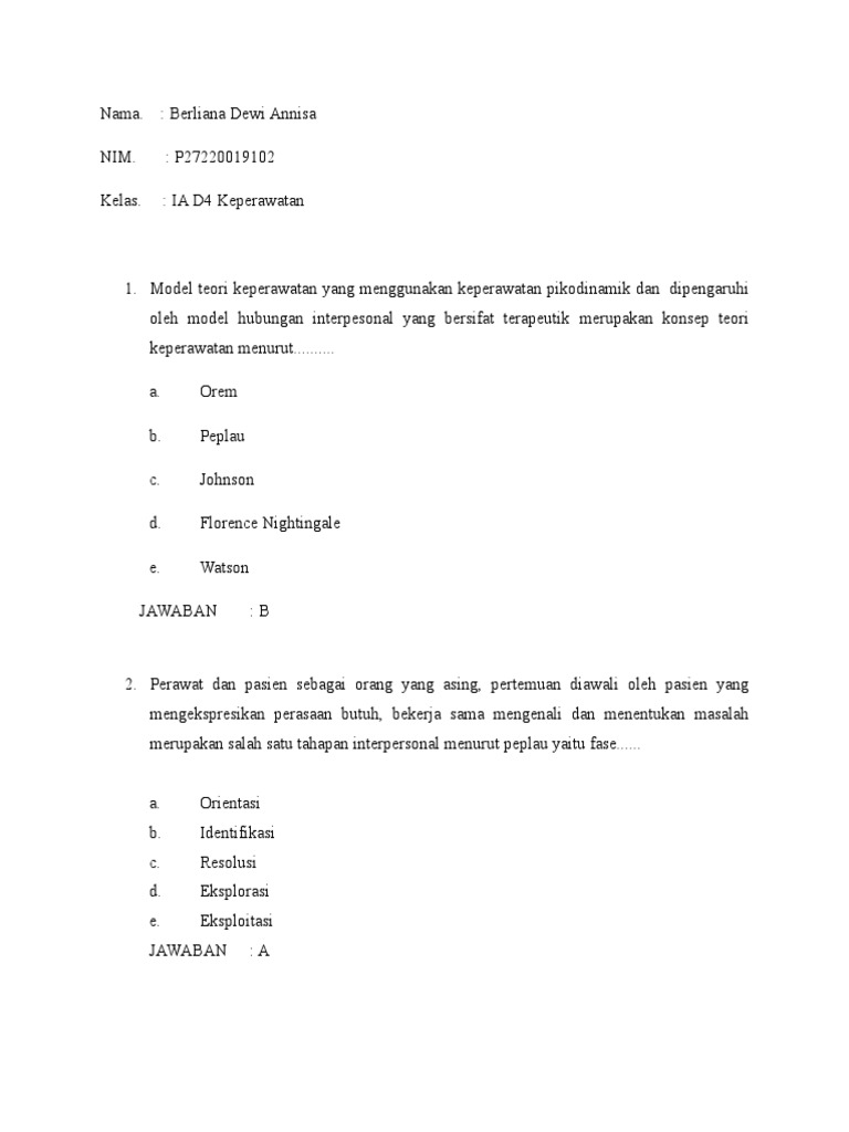 Soal - Soal KDK | PDF