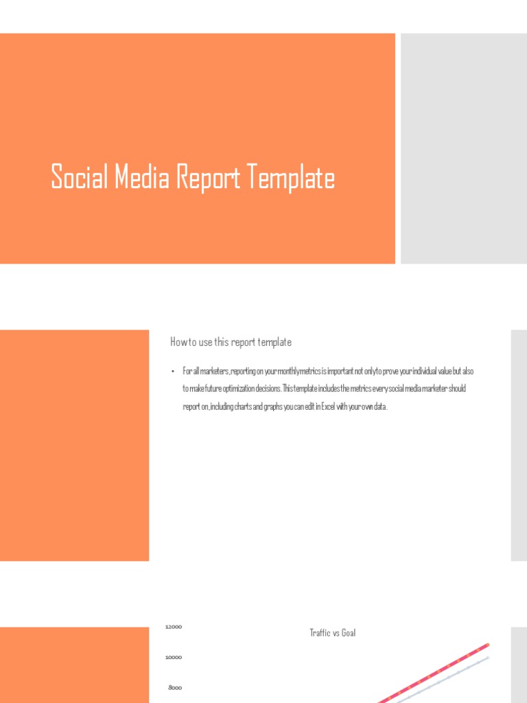 Social Media Report Template | PDF | Linked In | Social Media