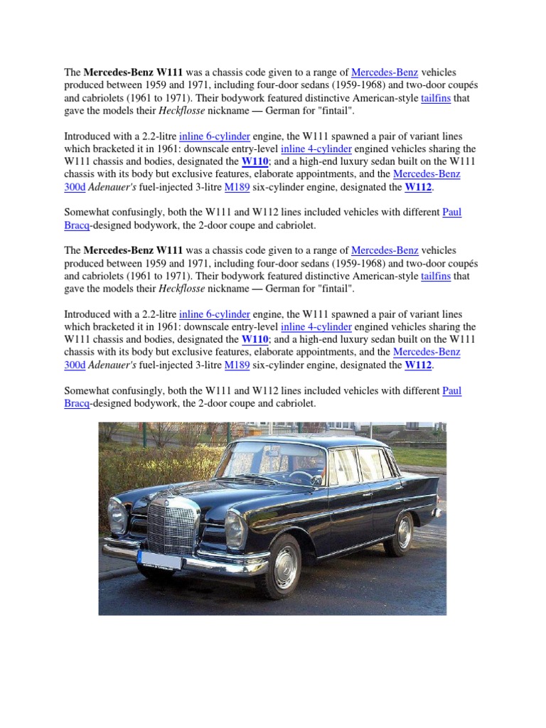 The Mercedes | PDF | Luxury Vehicles | Wheeled Vehicles