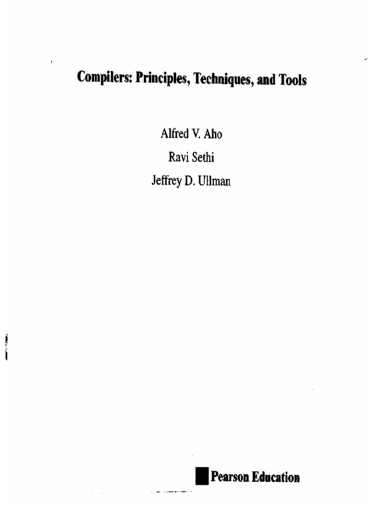Compiler Design - Compilers Principles, Techniques and Tools - A.V. Aho ...