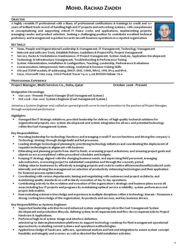 Bayt CV PDF | PDF | Systems Engineering | Computer Network