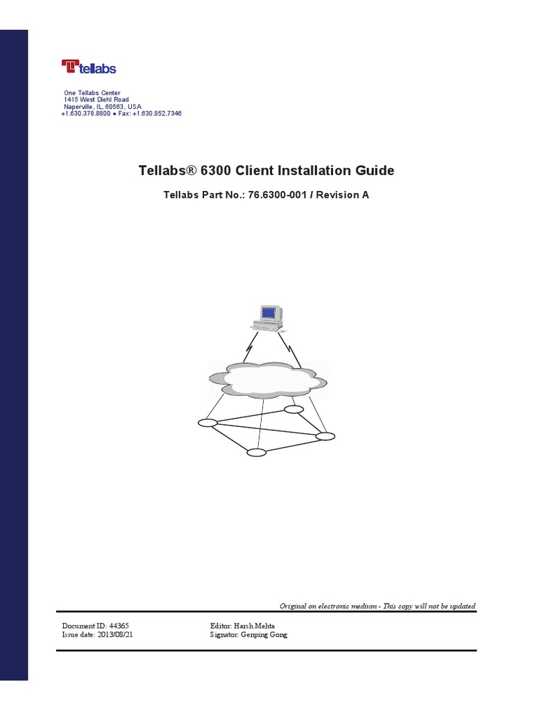 Tellabs 6300 Client Installation Guide | PDF | Microsoft Windows ...