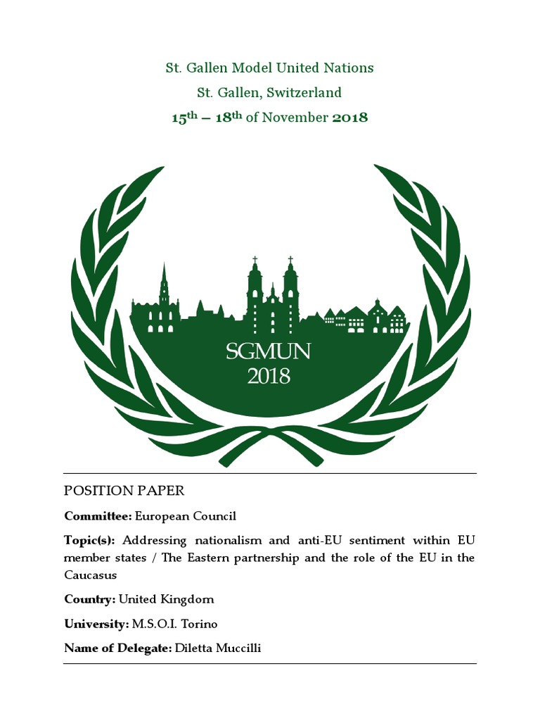 Position Paper United Kingdom | PDF | European Union | Brexit
