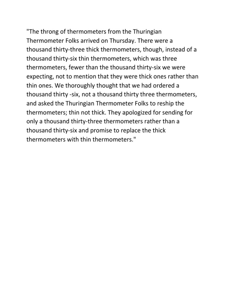 The Throng of Thermometers From The Thuringian Thermometer Folks ...