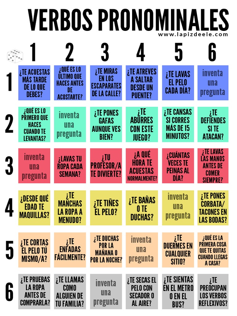 Verbos pronominales esenciales | PDF | Ocio | Deportes