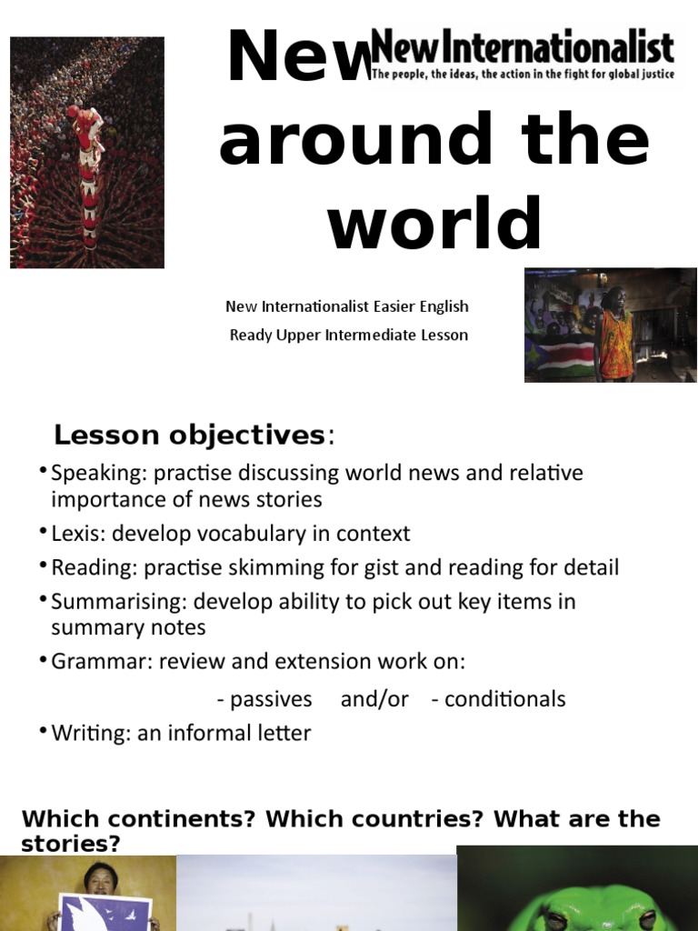 News From Around The World: New Internationalist Easier English Ready ...