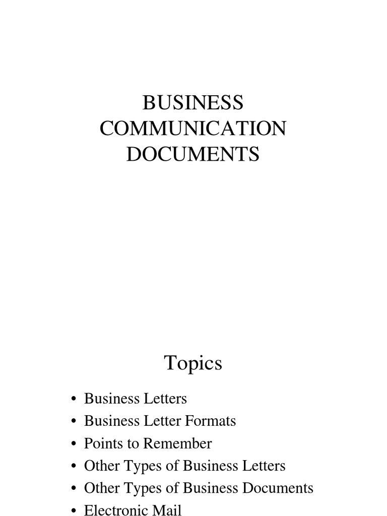Week 6 - Business Communication Documents-2 | PDF | Paragraph | Written ...