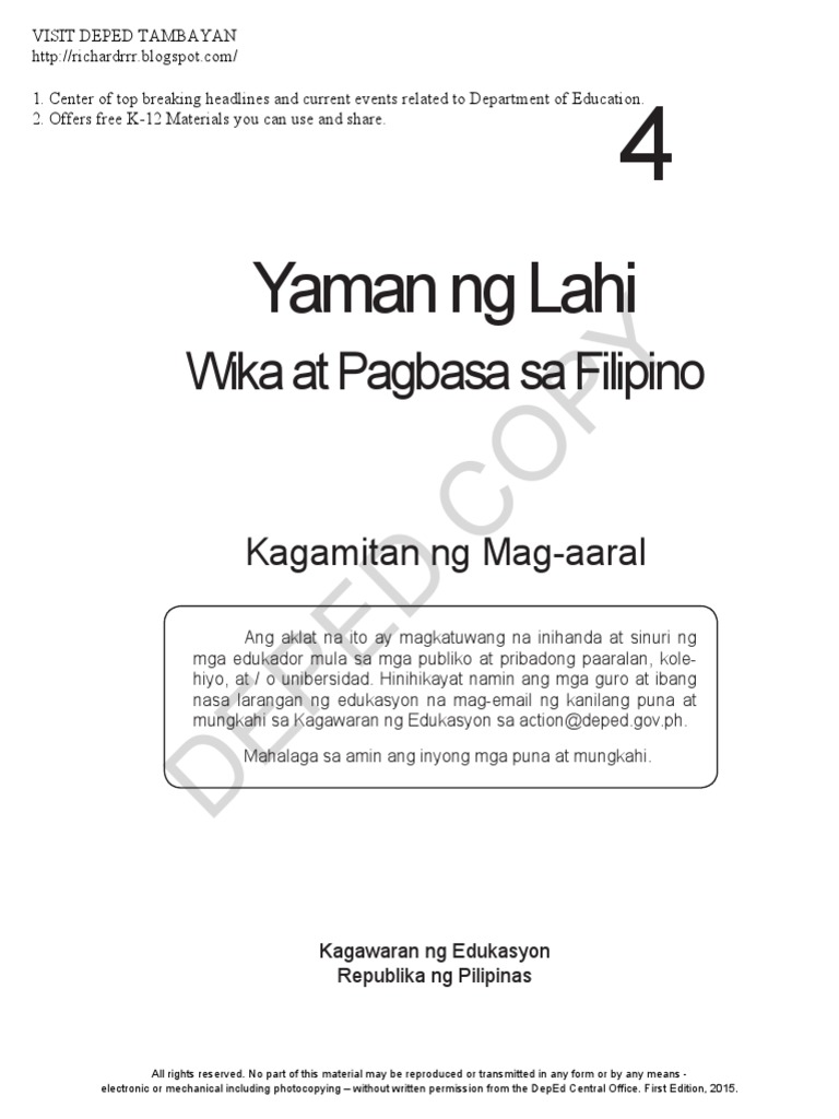 Fil4 LM U1 PDF | PDF