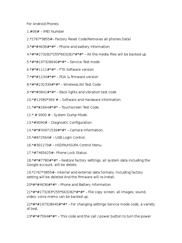 Phone Codes | PDF | At&T Mobility | Prepaid Mobile Phone