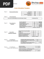 Lifting Plan Calculation (STC250) | PDF | Microsoft Excel | Crane (Machine)