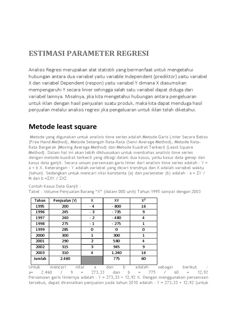 Estimasi Parameter | PDF