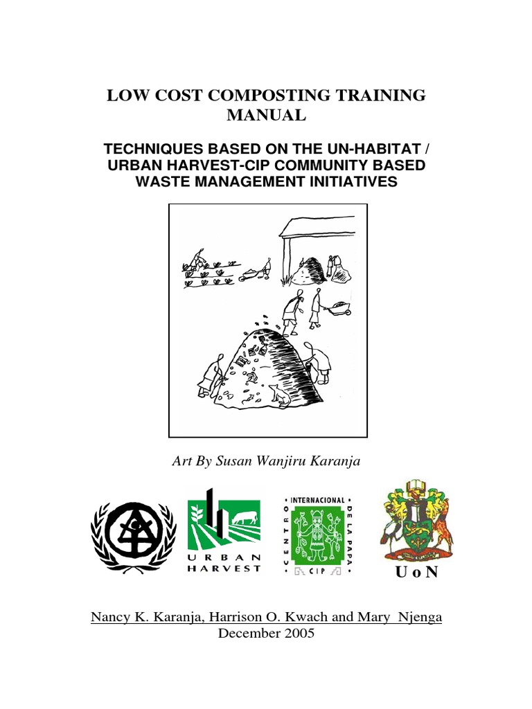 Low Costs Composting Training Manual | PDF | Compost | Decomposition