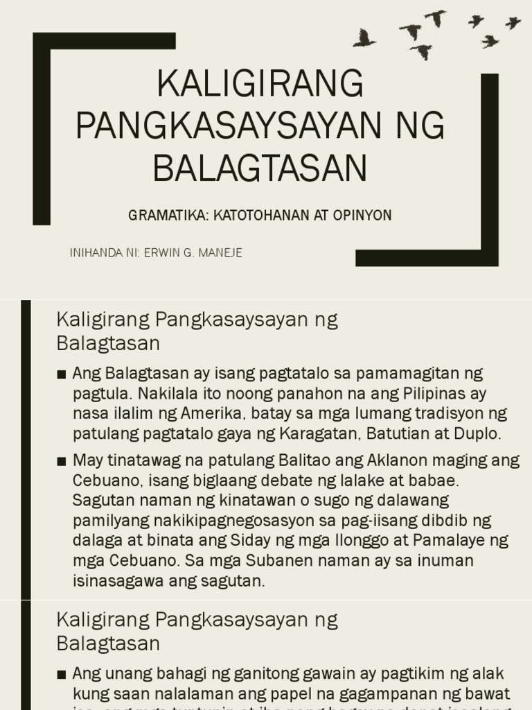 Balagtasan | PDF