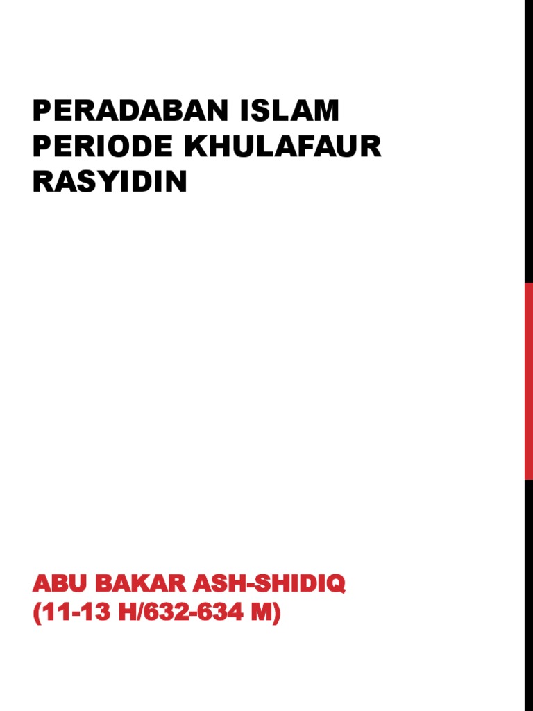 Khulafaur Rasyidin | PDF | Agama & Spiritualitas