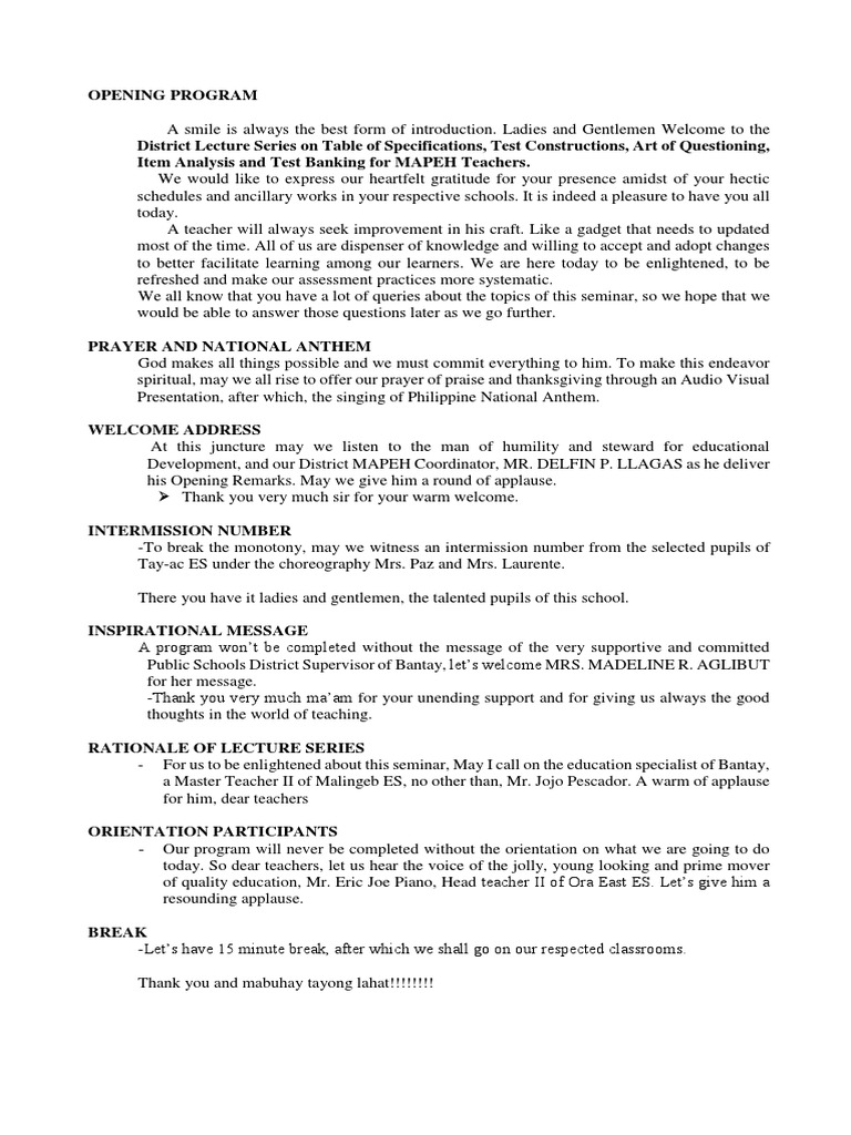 Script MC Seminars | PDF | Cognition | Learning