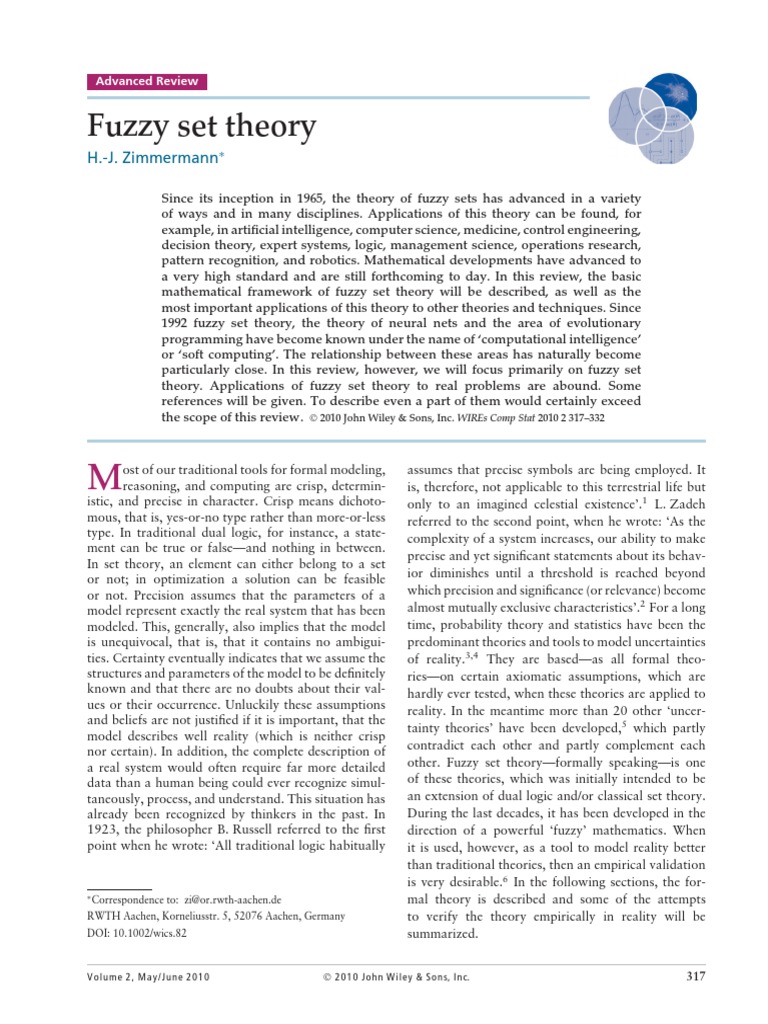 Theory Fuzzy PDF | PDF | Fuzzy Logic | Mathematical Optimization