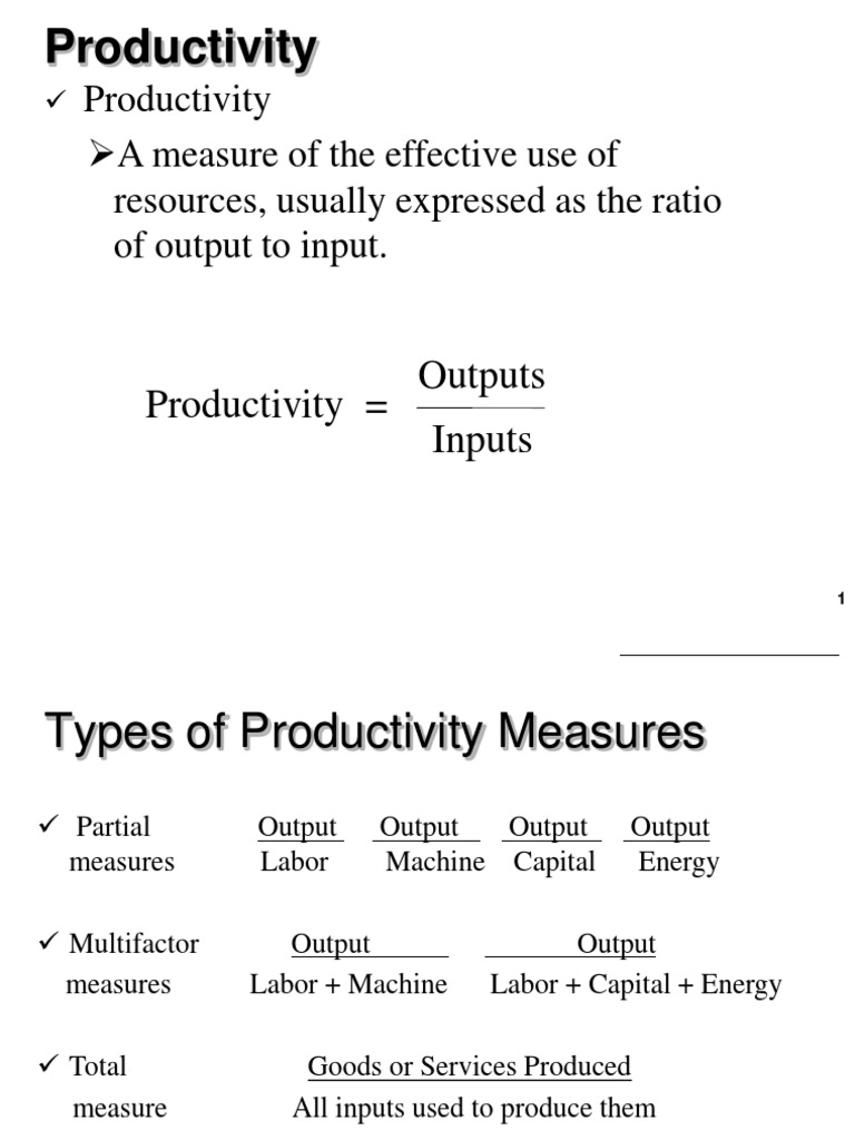 POM Productivity Computation 1 | PDF | Supply Chain Management | Industries
