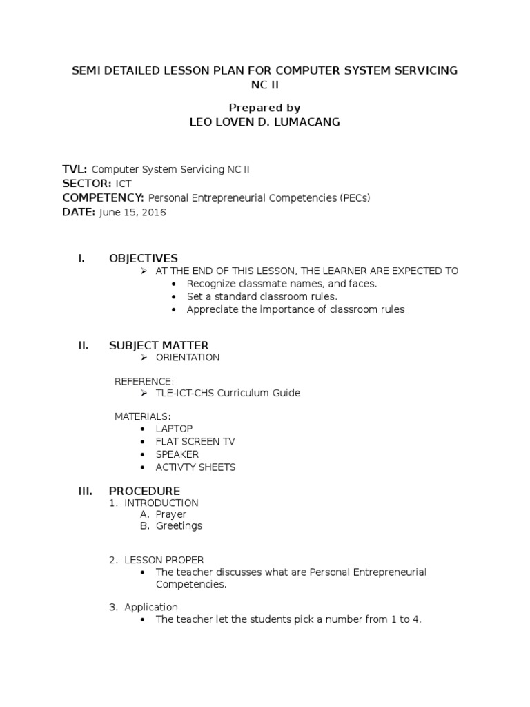 Lesson Plan PECs | PDF | Educational Technology | Teachers
