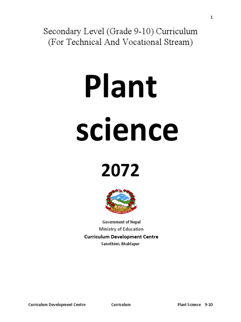 NEB Plant Science Curriculum (Class 9 & 10) | PDF | Computer Network ...
