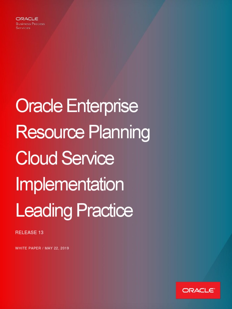Oracle ERP Cloud Implementation Leading Practices WP PDF | PDF ...
