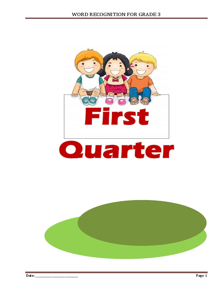 Grade 3 Word Recognition Guide | PDF | Plural | Linguistics