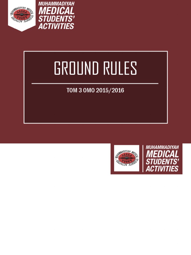 Ground Rules | PDF