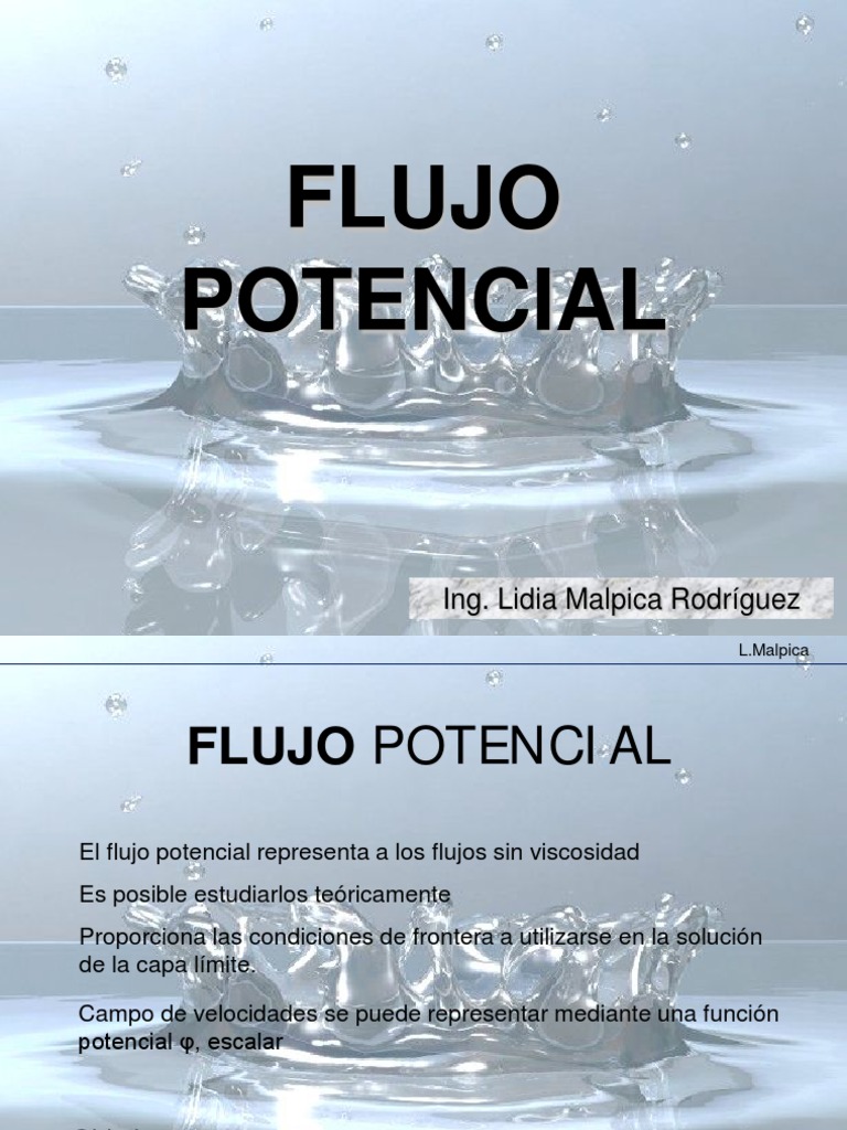 Semana 9 Flujo Potencial Alumno | PDF | Vector Euclidiano | Viscosidad