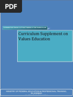 Values Education Curriculum Guide | PDF | Teachers | Curriculum
