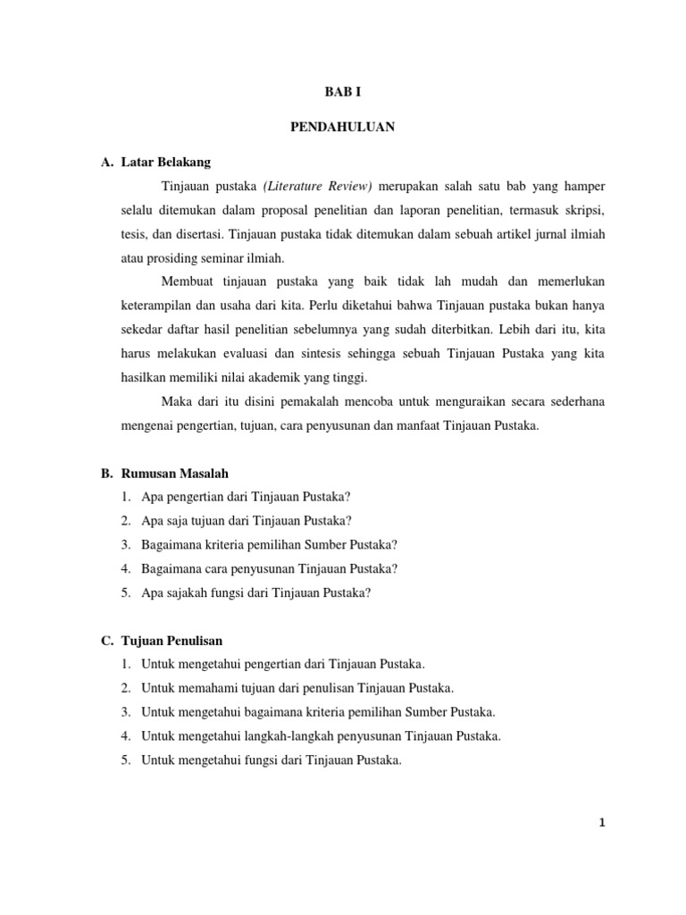 Tinjauan Pustaka | PDF