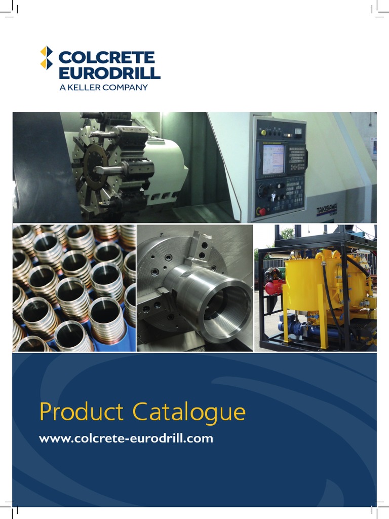 Colcrete Eurodrill Product Catalogue | PDF | Colloid | Concrete