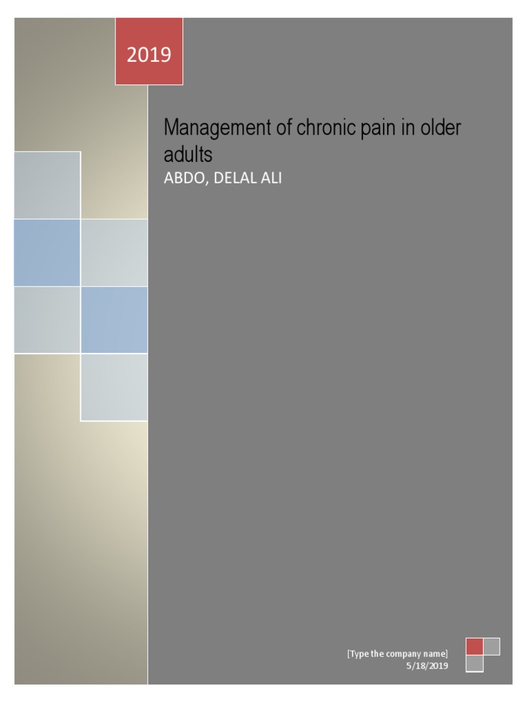 Management of Chronic Pain in Older Adults: Abdo, Delal Ali | PDF ...