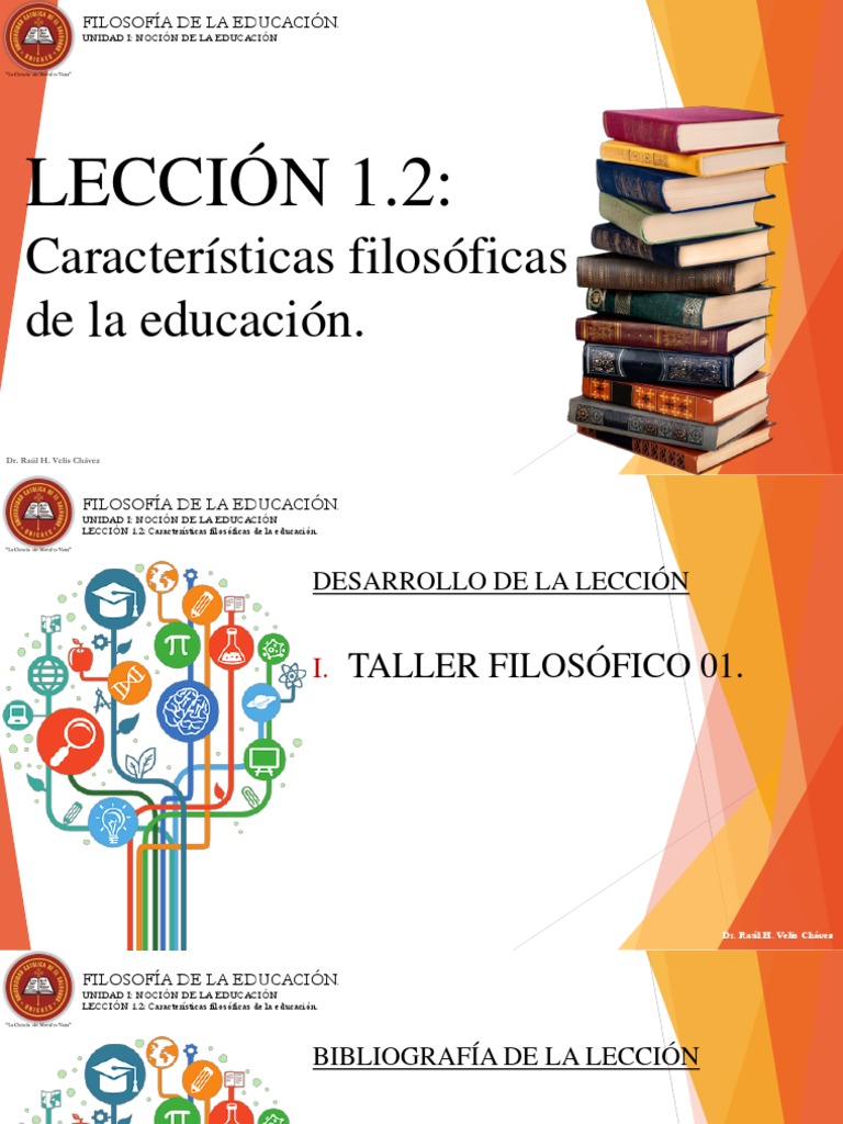 Lección 1.2 Características Filosóficas de La Educación | PDF ...