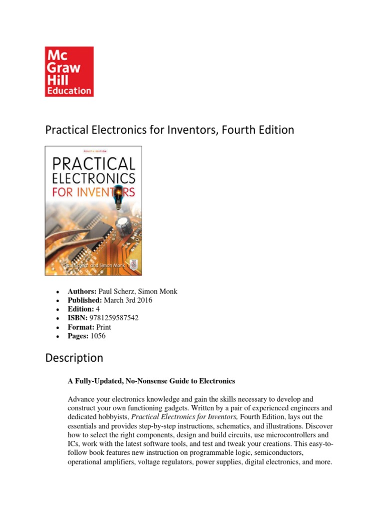 A Comprehensive Guide to Practical Electronics for Inventors - Covering ...