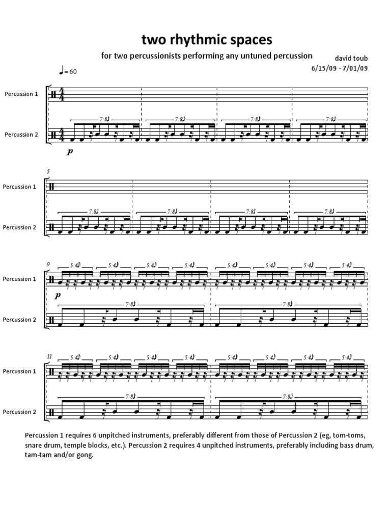 Rhythmic Percussion | PDF | Sports