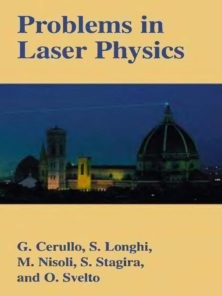 Problems in Laser Physics | PDF | Laser | Coherence (Physics)