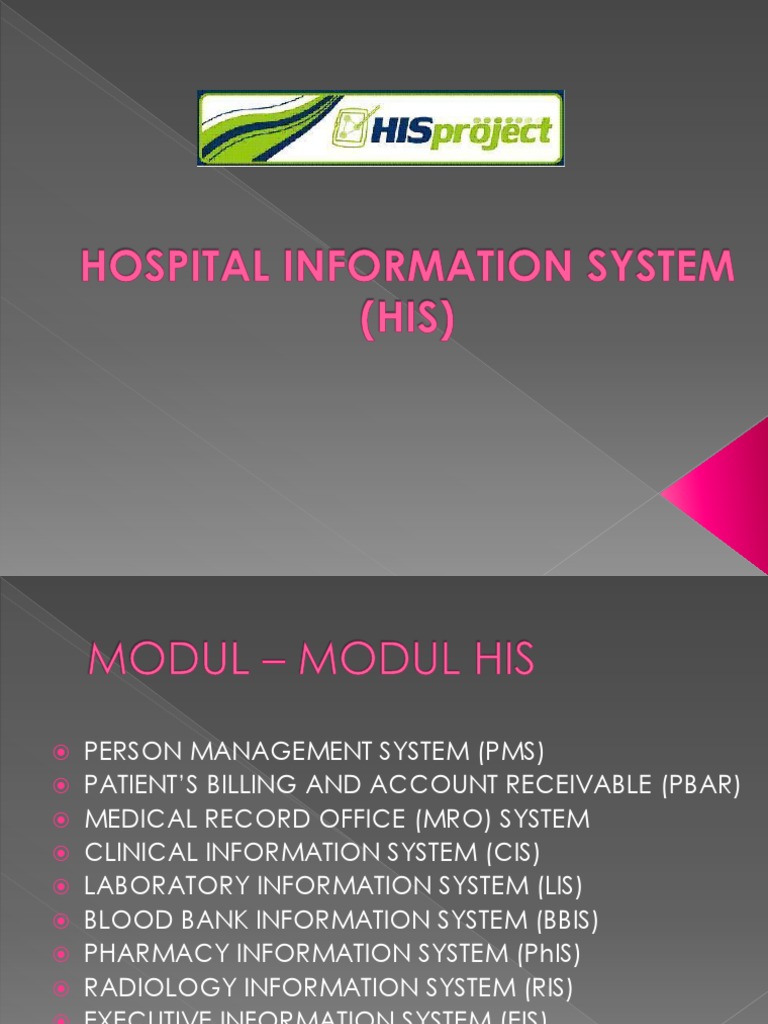 Hospital Information System His Pdf Medical Record Medicine