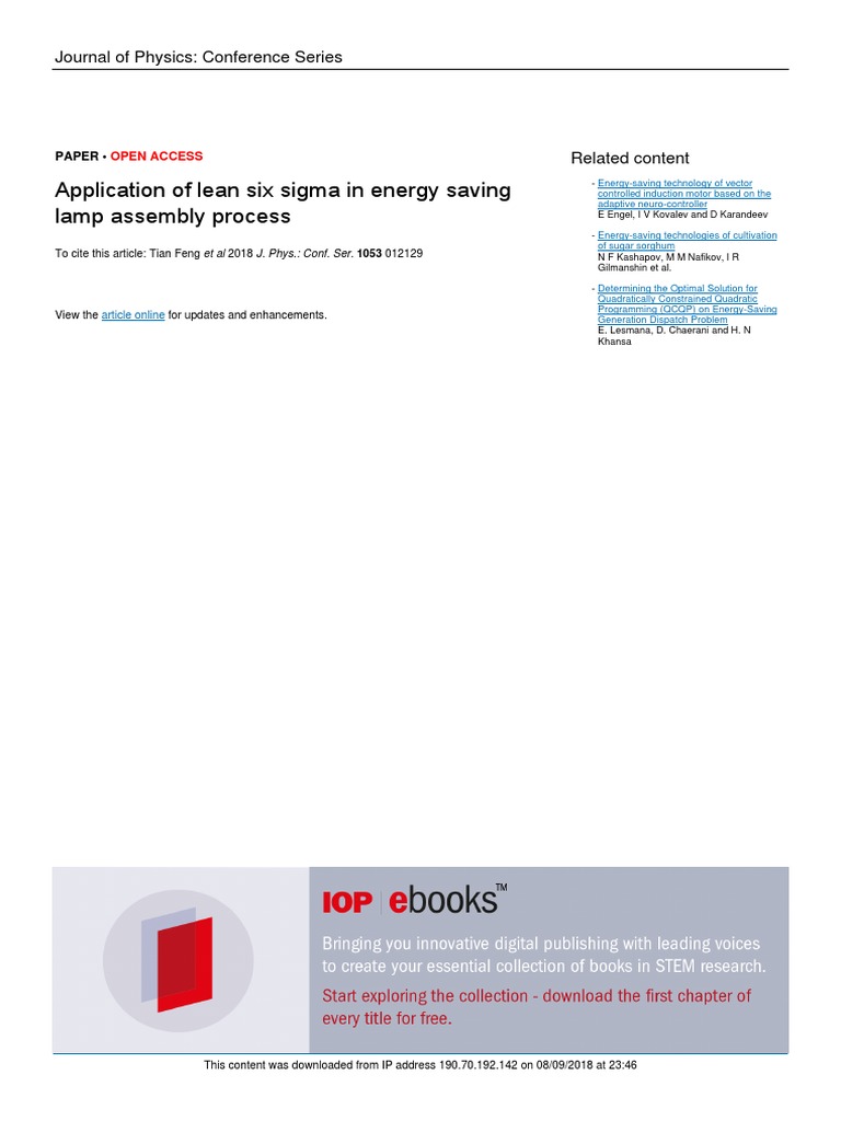 Lean Six Sigma Paper | PDF | Six Sigma | Data Analysis