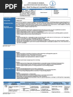 Halimbawa NG Learning Objectives Filipino | PDF