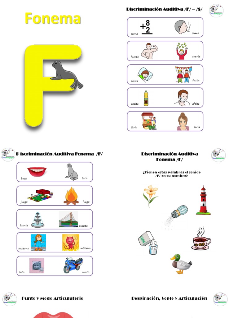 Fonética De La Letra F