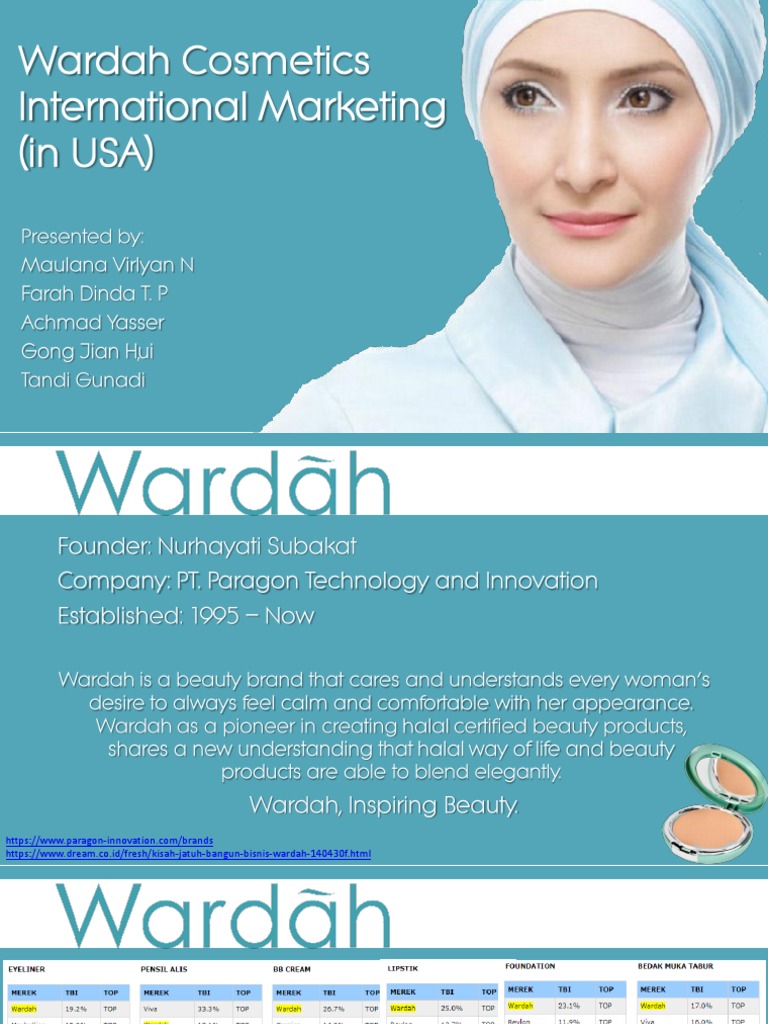 Wardah Cosmetic International Marketing | PDF | Cosmetics | Toiletry