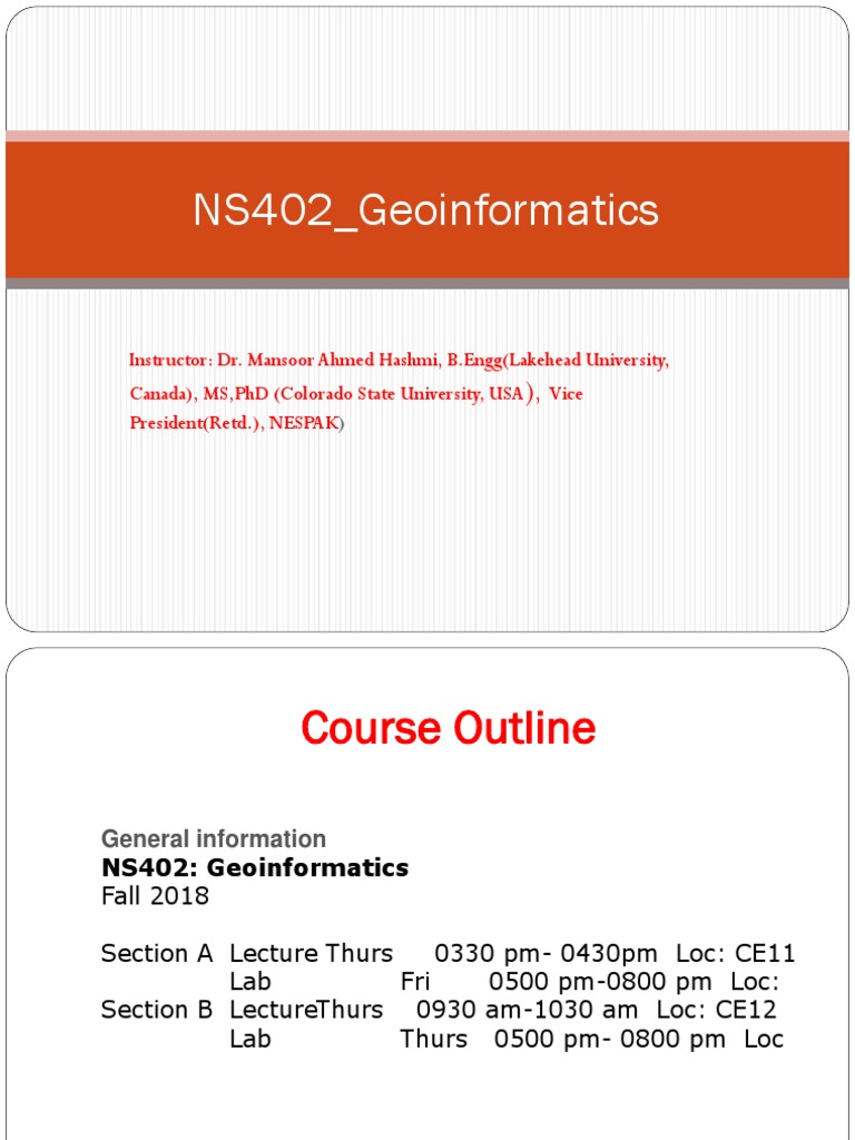 Lec#1 Intro | PDF | Geographic Information System | Data