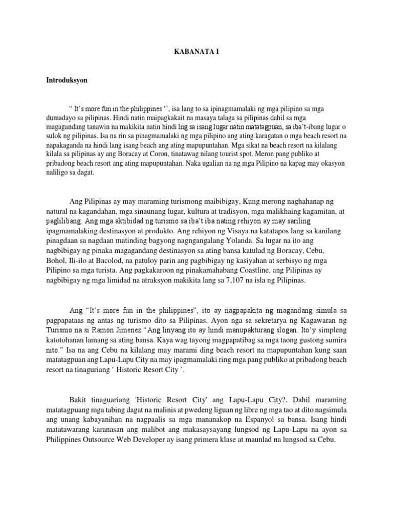 Kabanata I | PDF